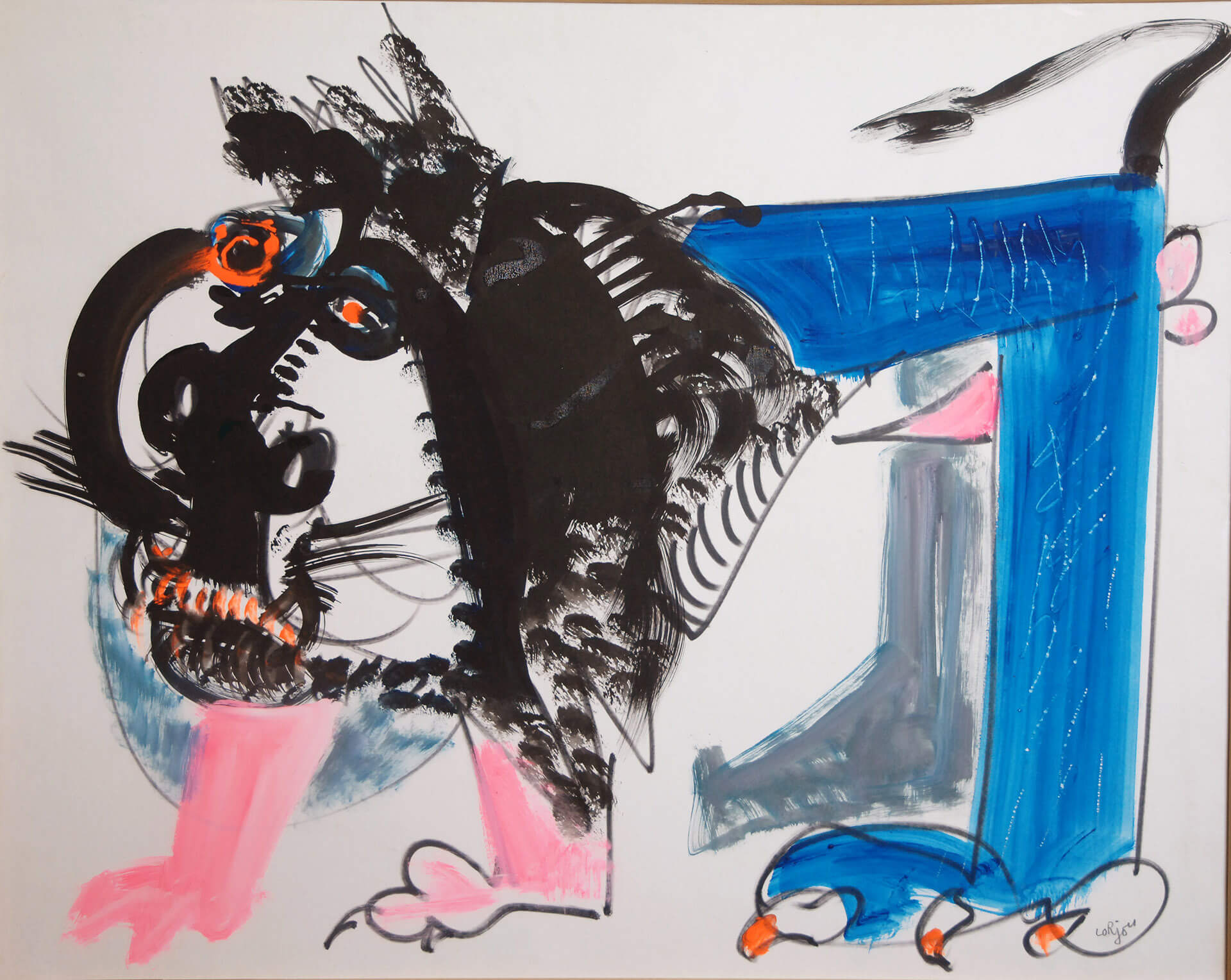 Lion bleu - Association Bernard Lorjou